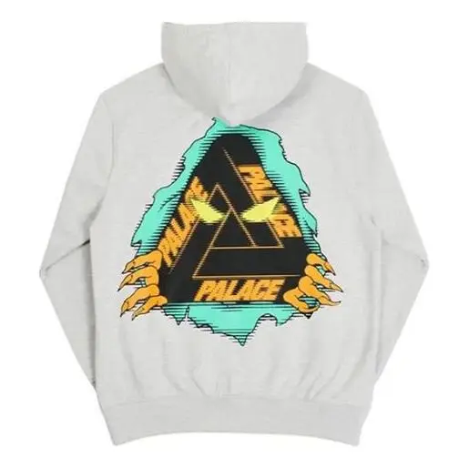 PALACE Halloween Triangle Logo Hoodie - Gray