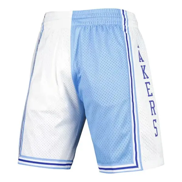 Mitchell & Ness X Nba Split Swingman Shorts 'los Angeles Lakers 1996 - Blue/white