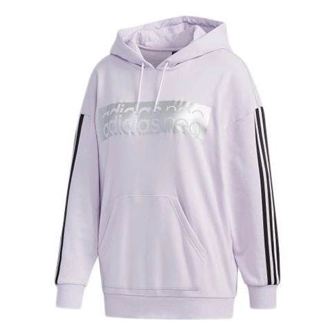 Adidas Neo Casual Sports Pullover Hoodie - Purple