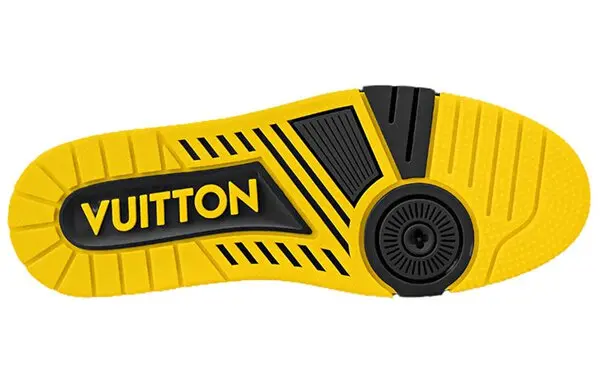 LOUIS VUITTON Trainers With Crystal Embellishments - Black/yellow/grey