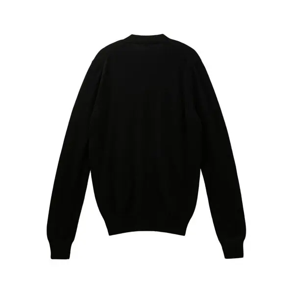 Play Comme Des Garcon Double Heart Cardigan - Black