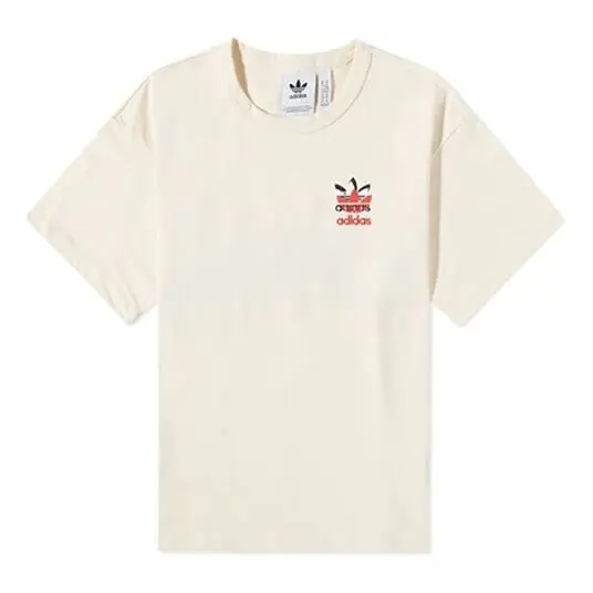 Adidas Originals Casual Sports Breathable Round Neck Short Sleeve White - Default Color