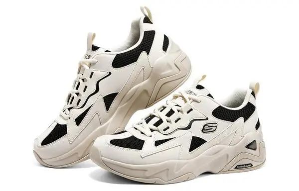Sketchers D'lites Hyper Burst Athletic Sneakers - White/black