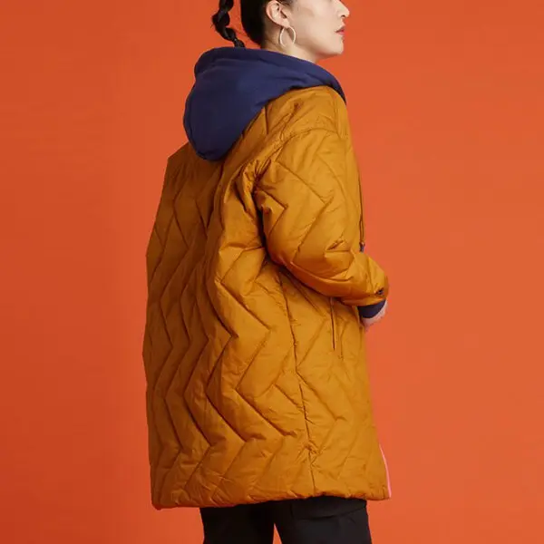 CONVERSE Hooded Quilted Mid-length Jacket