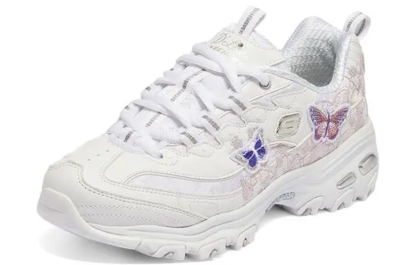 Sketchers D'lites Butterfly Sneakers - White