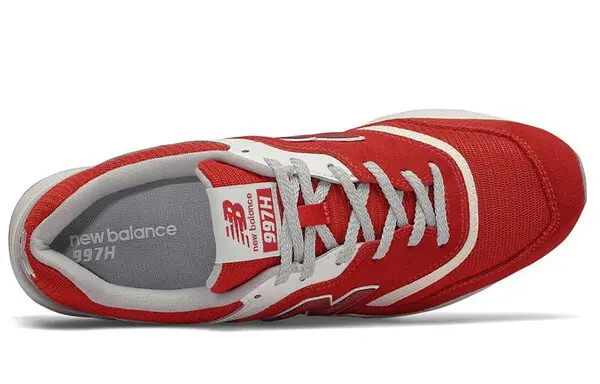 NEW BALANCE 997h Lace-up Sneakers - Cream/red