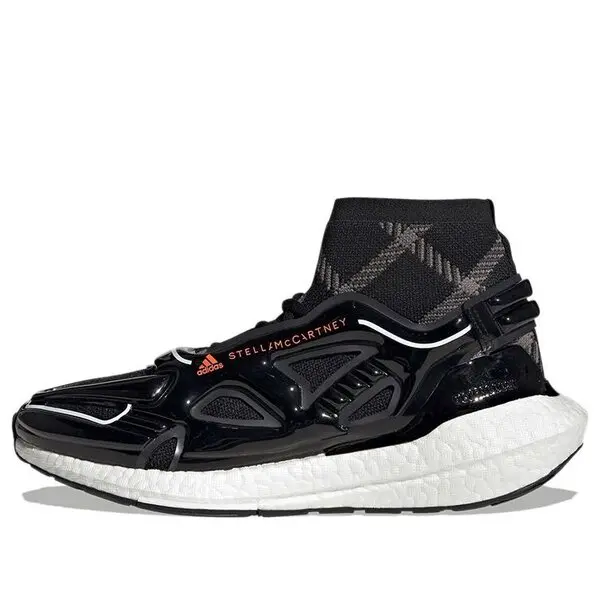 Adidas Stella Mccartney X Ultraboost 22 Elevated Performance Sneakers - Black/orange