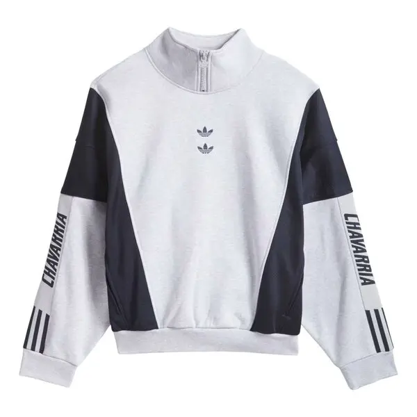 Adidas X Willy Chavarria Watsonville Sweatshirt 'black Gray - Black/gray