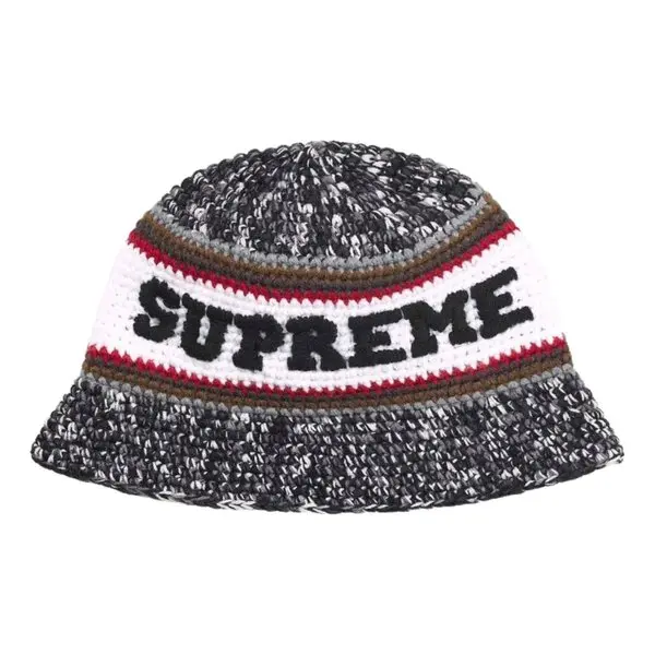 Supreme Ss26 Knit Logo Crusher - Black