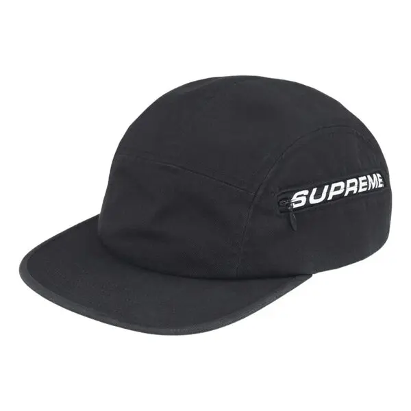 Supreme Ss26 Side Zip Camp Cap - Black