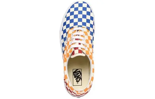 VANS Era Checkerboard "color Block" Sneaker - Blue/orange/red