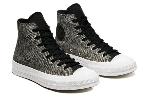 CONVERSE Chuck 70 Hi Hybrid Texture Sneakers - Gray/black