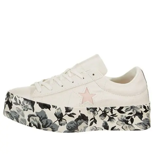 CONVERSE One Star Platform Ox Canvas "floral