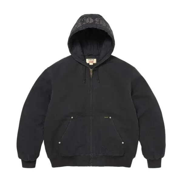 Supreme X The Great China Wall Hooded Work Jacket - Black