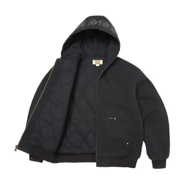 Supreme X The Great China Wall Hooded Work Jacket - Black