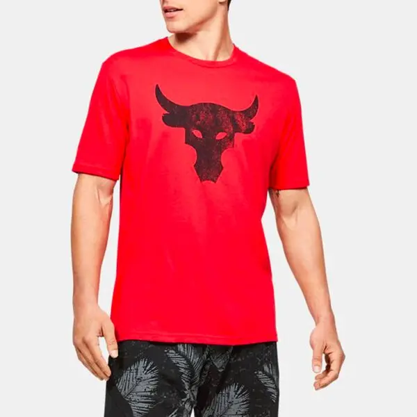 Under Armour Project Rock Brahma Bull T-shirt 'red - Red/black