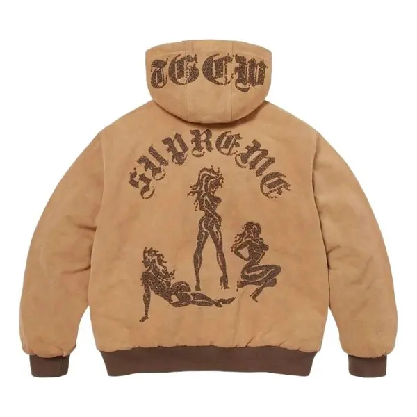 Supreme X The Great China Wall Hooded Work Jacket - Tan