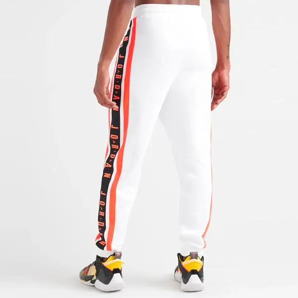 JORDAN Printing Pattern Loose Fleece Lined Sports Pants/trousers/joggers White - Default Color