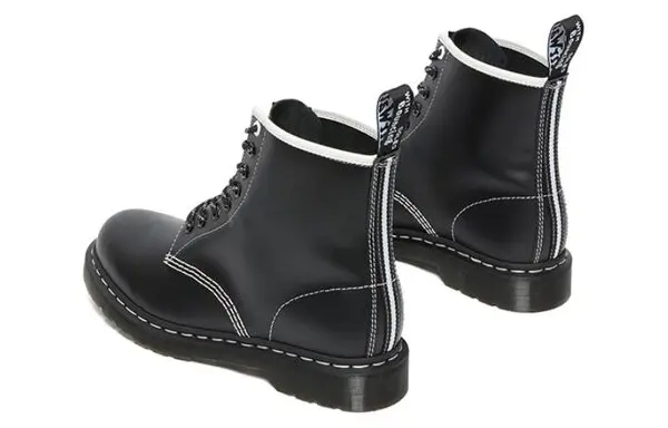 Dr. Martens 1460 Contrast Stitch Leather Boots - Black
