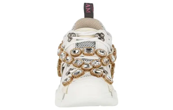 Gucci Flashtrek Embellished Sneakers - White