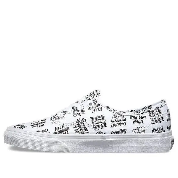 VANS Baron Von Fancy X Authentic Sneakers - White/black