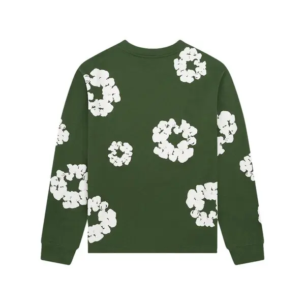 DENIM TEARS Cotton Wreath Long Sleeves T-shirt - Green