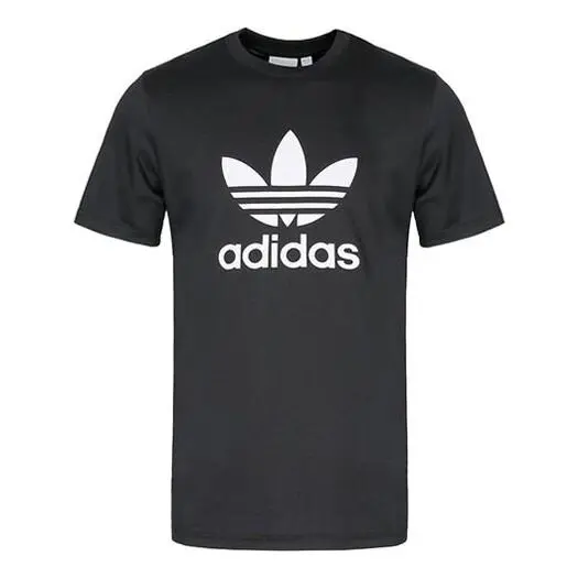 Adidas Original Trefoil Tee White - Black