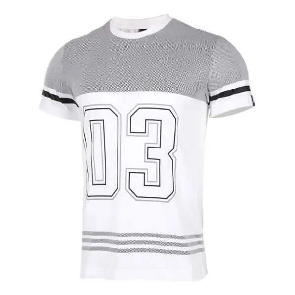 Adidas Alphabet Printing Round Neck Breathable Short Sleeve White T-shirt - Default Colorway