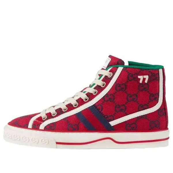 Gucci Tennis 1977 High Top Sneakers - Red