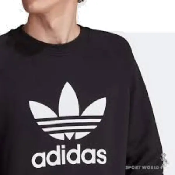 Adidas Adicolor Classics Trefoil Crewneck Sweatshirt - Black/white