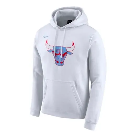 Nike Animal Pattern Printing Knit Hoodie - White