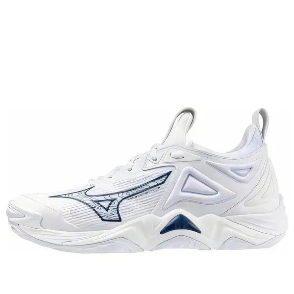 Mizuno Wave Momentum 3 Athletic Sneakers - White/navy