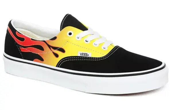 VANS Era Flame Low Top Sneakers - Black/yellow