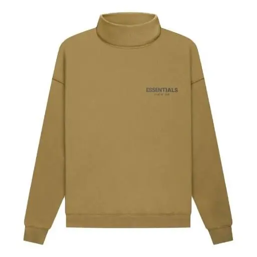 Fear Of God Fw21 Pullover Mock Neck Sweatshirt 'amber - Tan