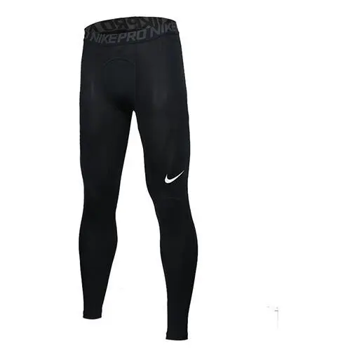 Nike Knit Tight Elastic Breathable Gym Pants - Black