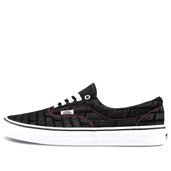 VANS Era Low Tops Casual Skateboarding Shoes Alphabet - Black