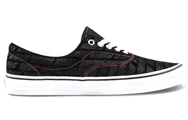 VANS Era Low Tops Casual Skateboarding Shoes Alphabet - Black