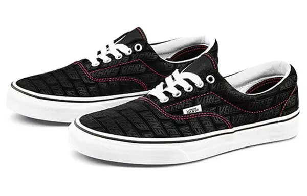 VANS Era Low Tops Casual Skateboarding Shoes Alphabet - Black