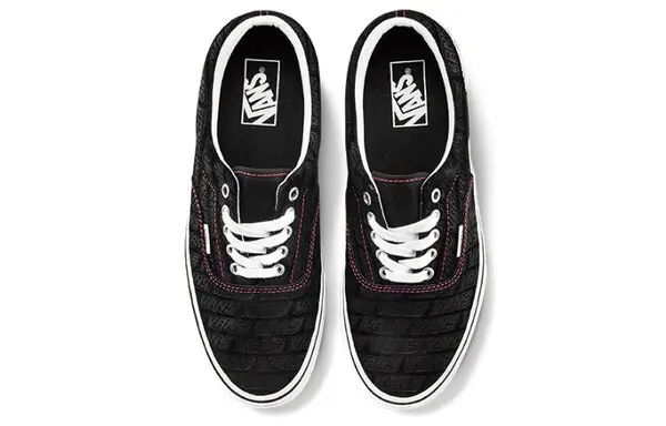 VANS Era Low Tops Casual Skateboarding Shoes Alphabet - Black