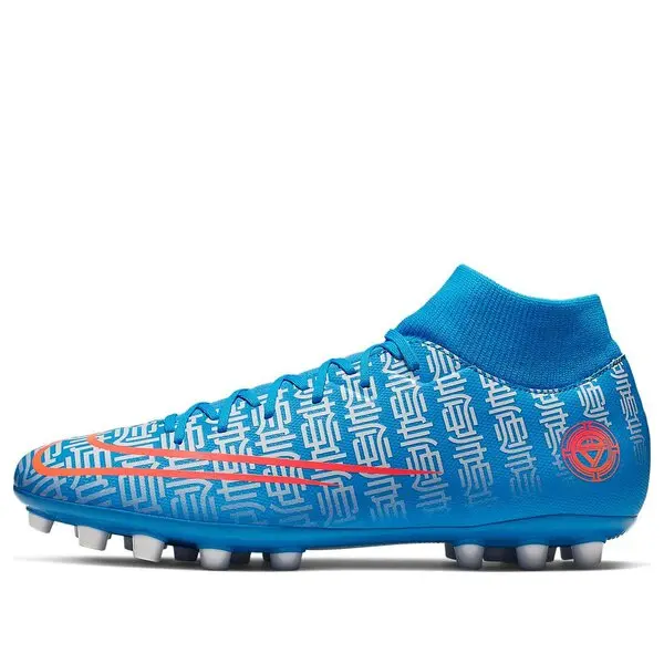Nike Mercurial Superfly Academy Cr7 Ag Artificial Grass Soccer Cleats - Blue/white