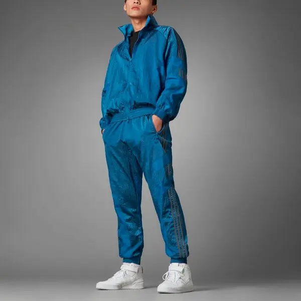 Adidas Originals Blue Version Series Side Stripe Loose Sports Pants - Default Color