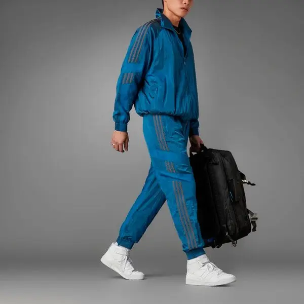 Adidas Originals Blue Version Series Side Stripe Loose Sports Pants - Default Color