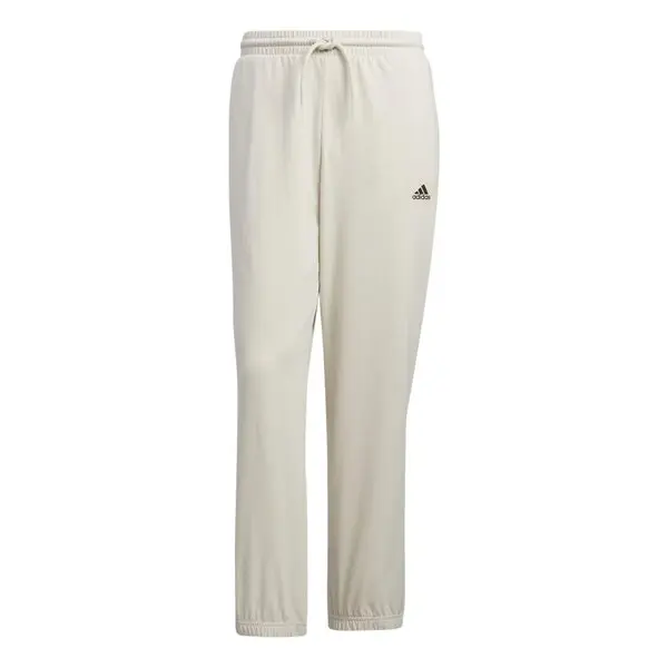 Adidas Logo Solid Color Long Sports Pants/trousers/joggers Autumn Khaki - Multi-color