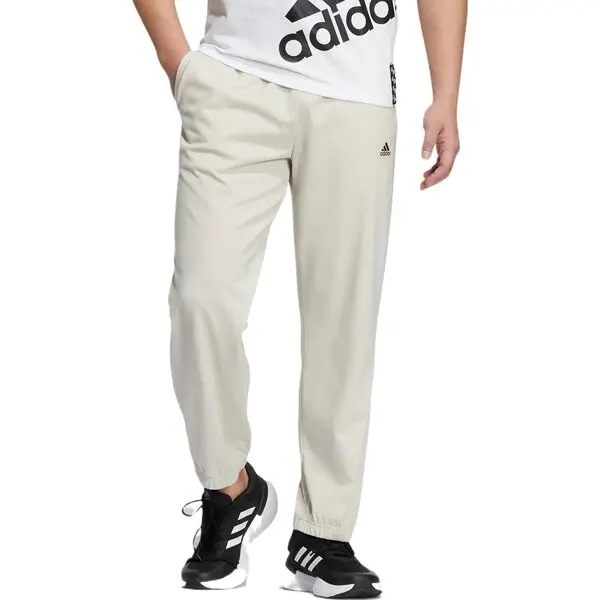 Adidas Logo Solid Color Long Sports Pants/trousers/joggers Autumn Khaki - Multi-color
