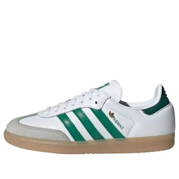 Adidas Samba 'mini Trefoil' Sneakers - White/bright Green