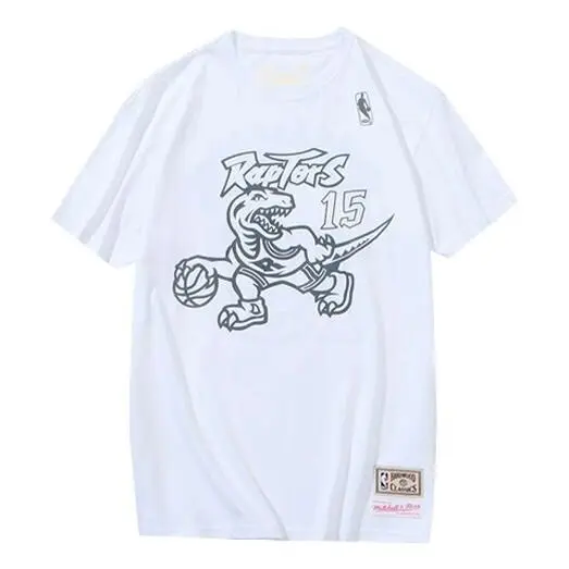 Mitchell & Ness X Nba Toronto Raptors T-shirt 'vince Carter 15 - White/black
