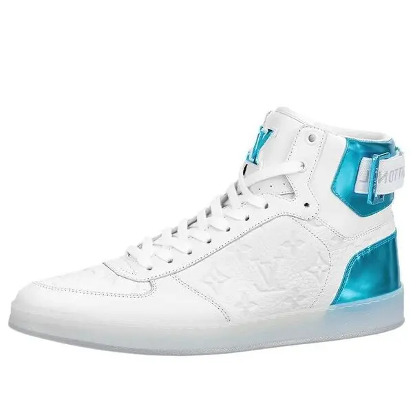 LOUIS VUITTON Rivoli High Top Sneakers - White/blue