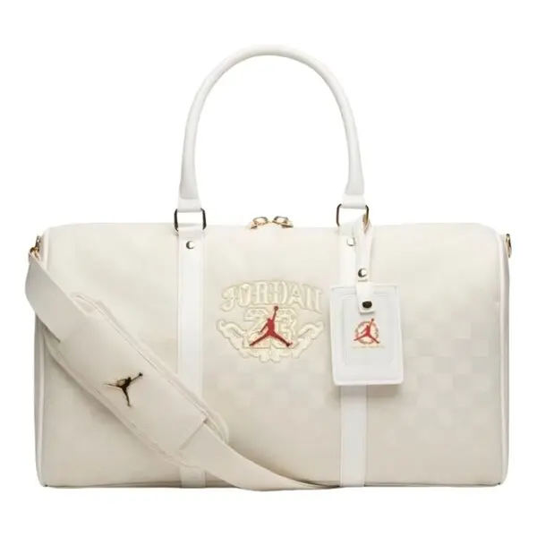 JORDAN Year Of The Horse Monogram Duffel Bag - White