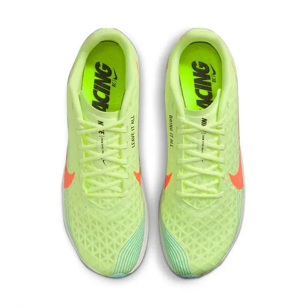 Nike Zoom Rival Waffle 5 Athletic Sneakers - Green/orange