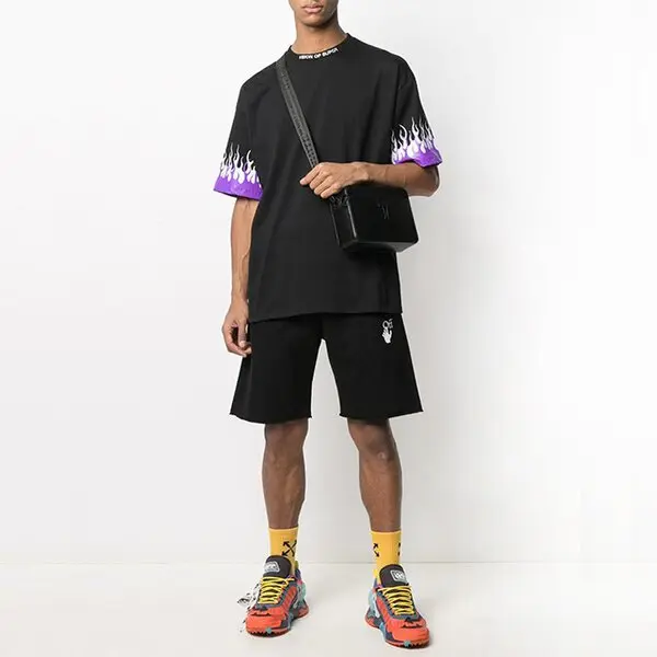 Off-White Diag Stripe Sweat Shorts